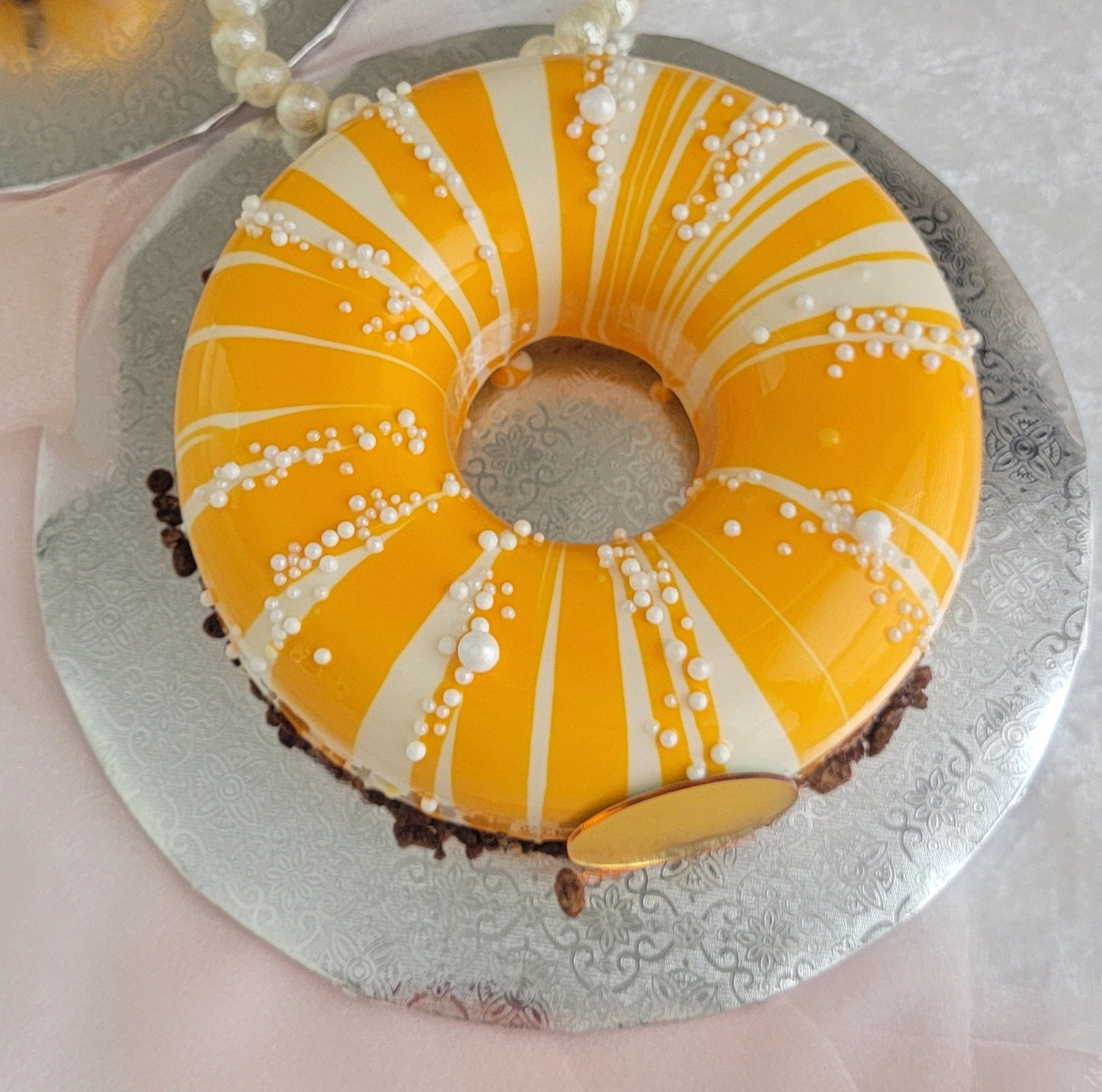 Sunshine - Mousse cake with mirror glaze – M's Cakes & Bakes