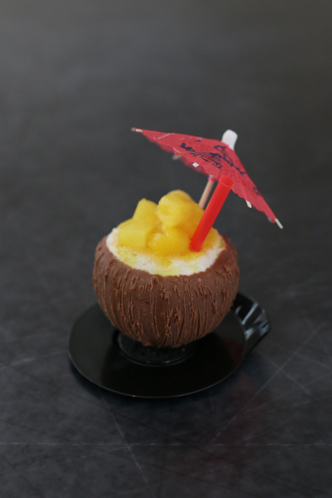 Pina Colada fruit shaped pastry - handmade fruit mousse pastry by home ...